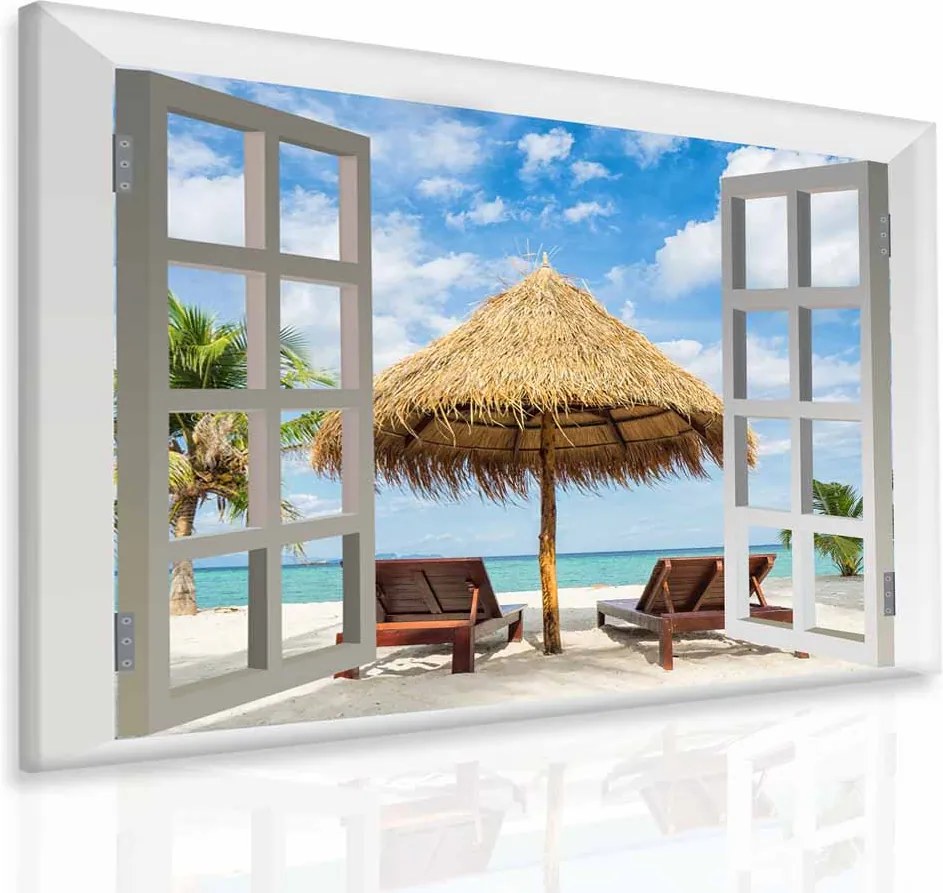 Obraz exotická pláž (50x40 cm) - InSmile ®