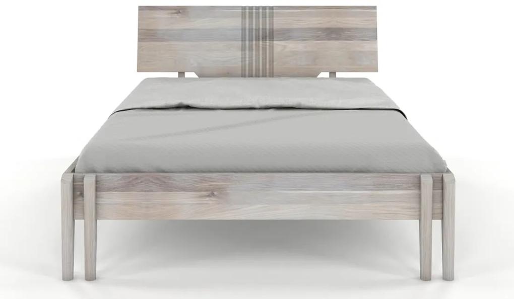 Dubová postel Bari - bělený olej  , Dub sonoma, 180x200 cm