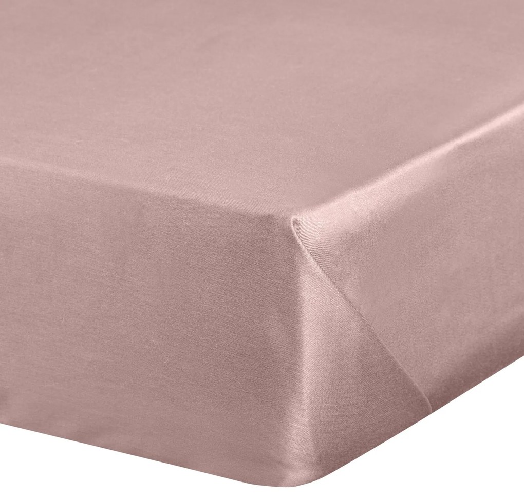MAKOSATÉNOVÉ PROSTĚRADLO NOVA 180X210 CM PUDROVÉ