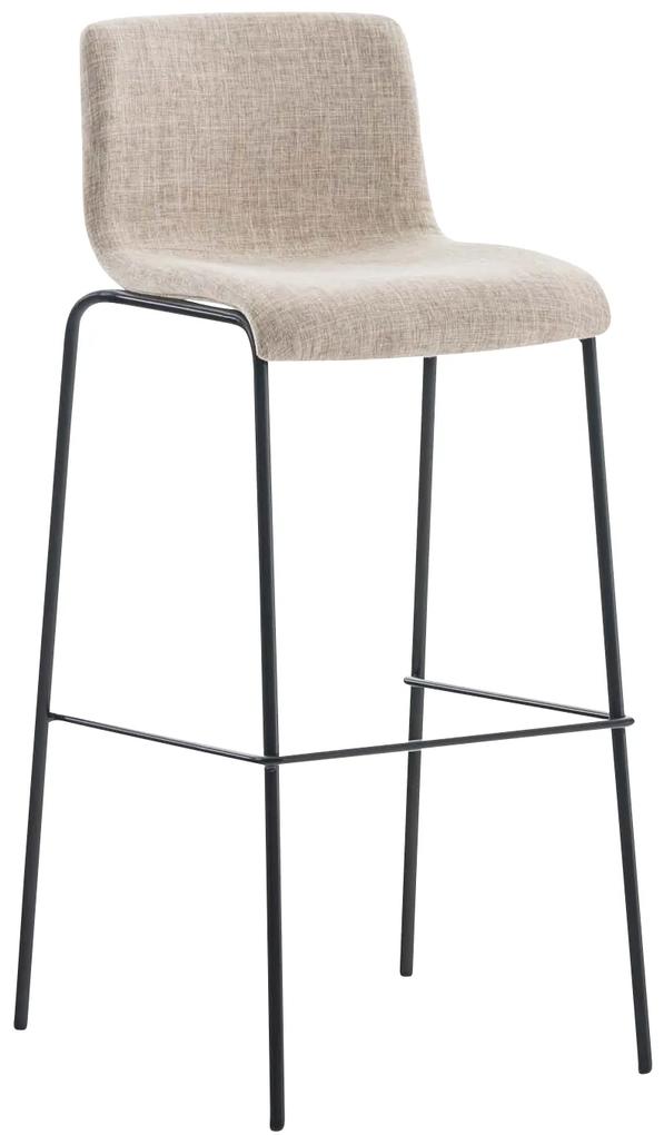 Barová židle Hoover ~ látka, kovové nohy černé | BIANO