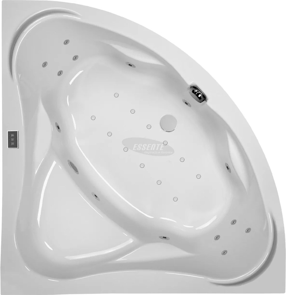 Essente ExclusiveLine IVEA 140x140  rohová symetrická hydromasážní 140 × 140 cm Hydromasážní systém: ADVANCED