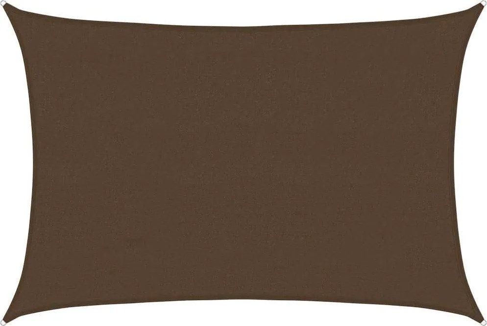 Plachta proti slunci 160 g/m² hnědá 4 x 5 m HDPE 311793