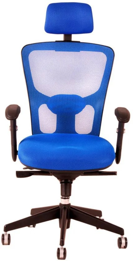 Kancelářská židle na kolečkách Office Pro DIKE SP – s područkami a opěrkou hlavy Antracit DK 15