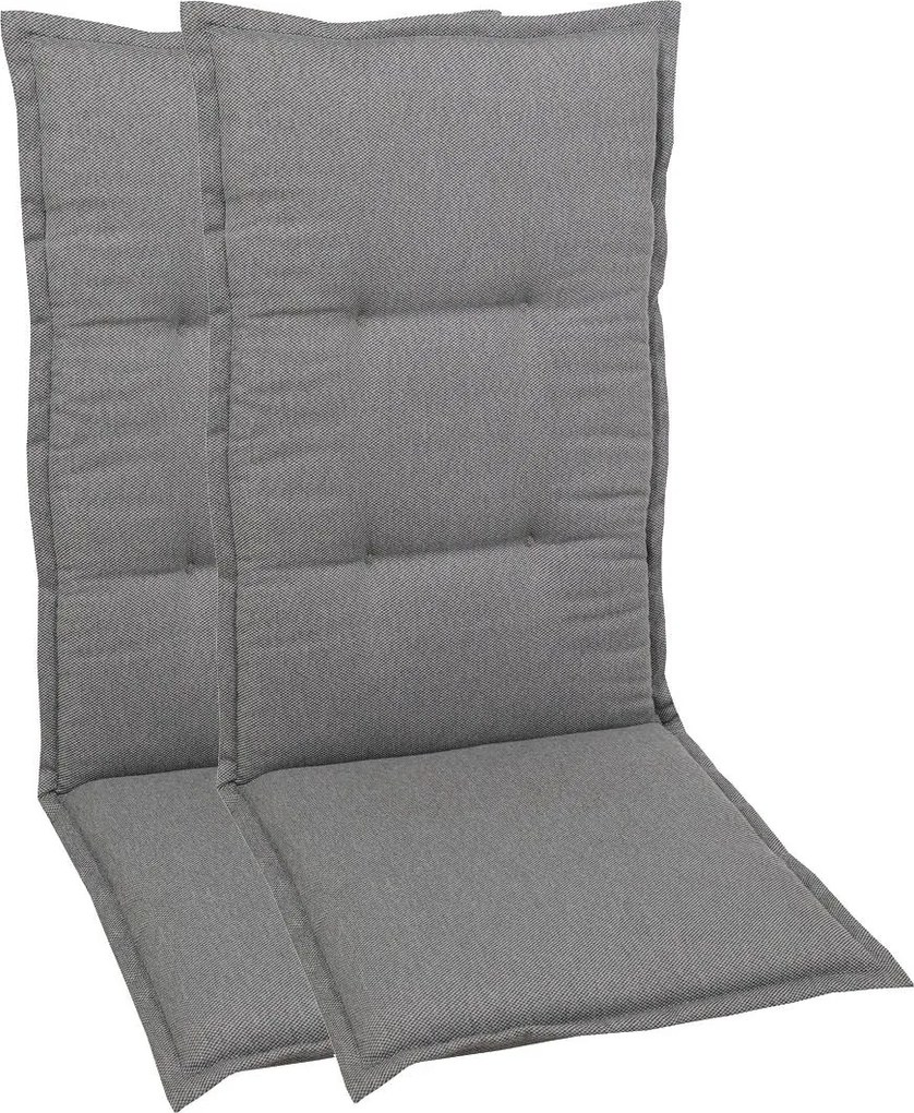 Go-De Textil Sada zahradních podsedáků Uni (střední opěrka, 2 kusy, šedá)