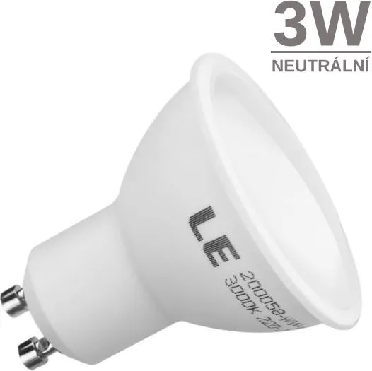 LED21 LED žárovka 3W 5xSMD2835 GU10 260lm NEUTRÁLNÍ