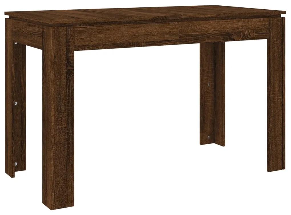Jídelní stůl hnědý dub 120 x 60 x 76 cm kompozitní dřevo