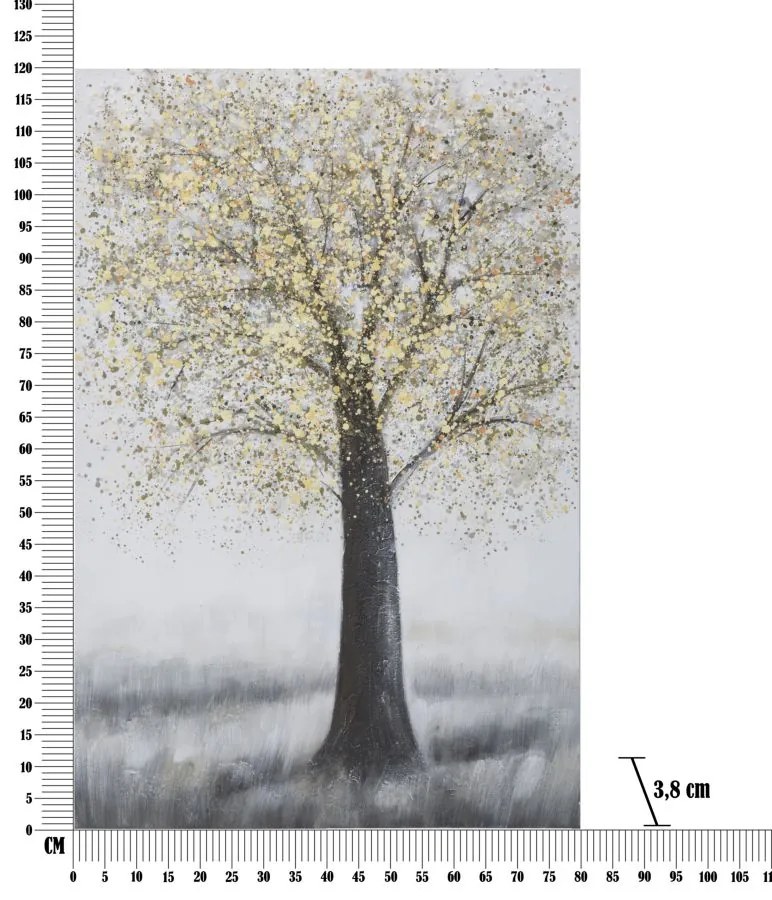 Ručně malovaný obraz Mauro Ferretti Tree D, 80x3,8x120 cm