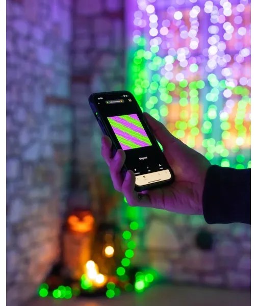 Twinkly TWS250SPP-TEU - LED RGBW Venkovní  řetěz 250xLED 23,5m IP44 Wi-Fi