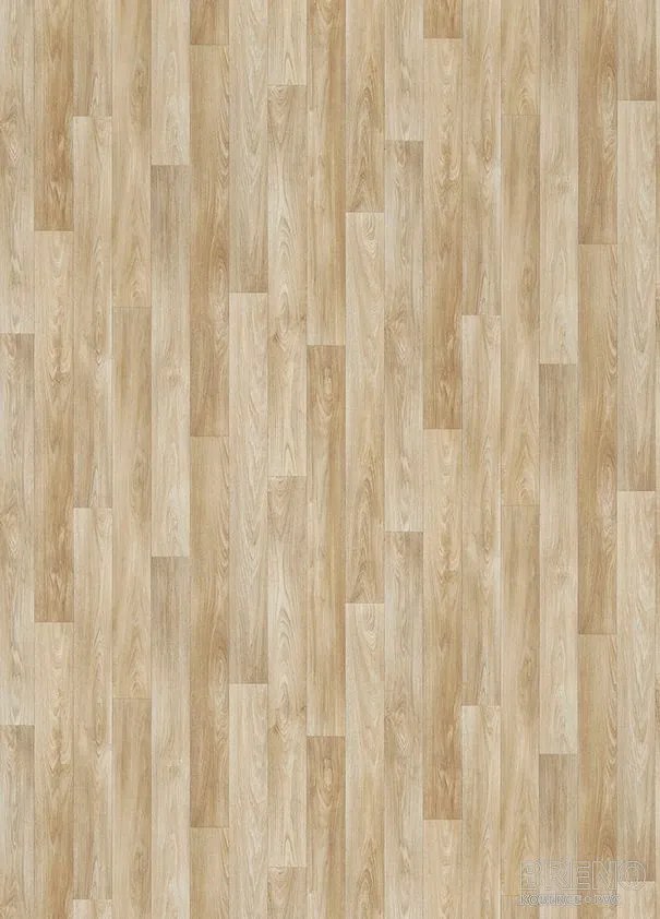 Breno PVC ECOTEX Nimes 536 - světlé dřevo, šíře 300 cm
