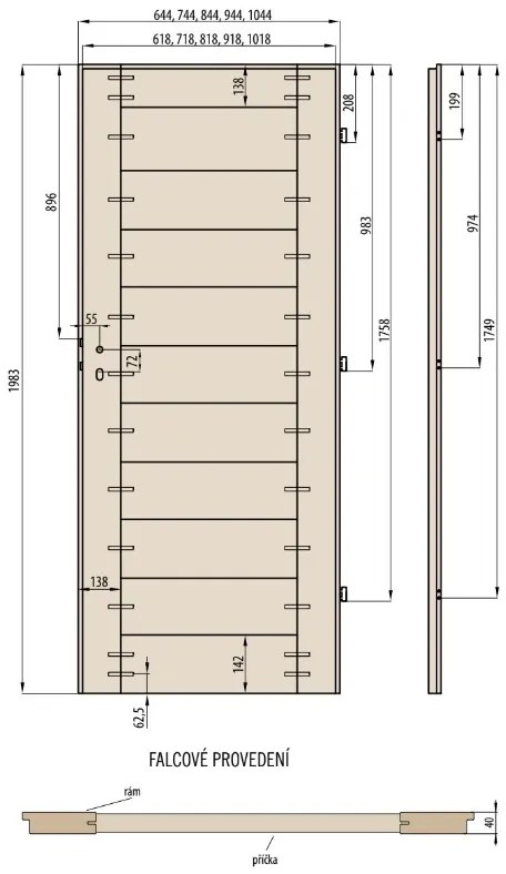 Interiérové dveře bílé - Sorano 1 Bílá PREMIUM