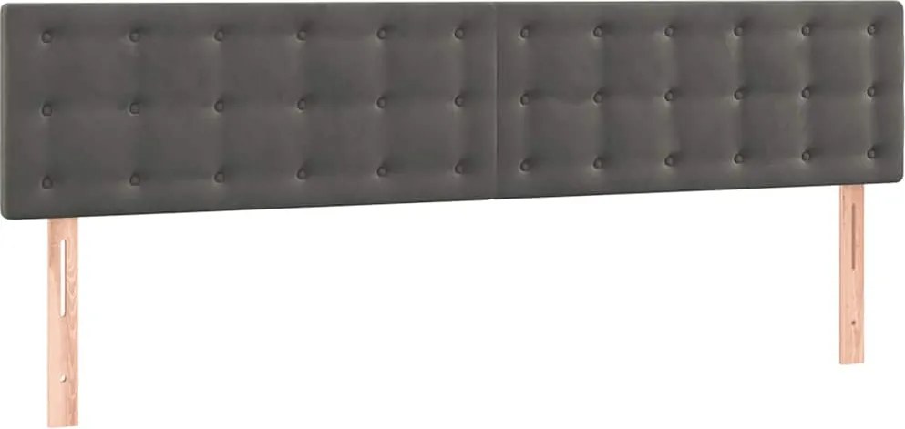 Box spring postel s matrací tmavě šedý 120x190 cm samet 3270494