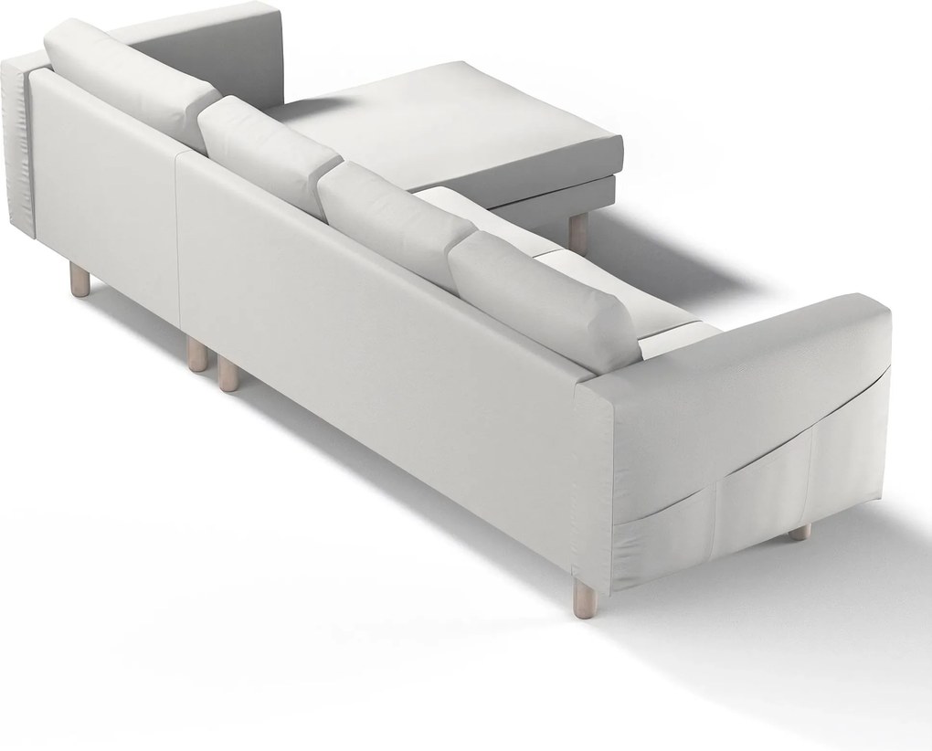 Potah na pohovku IKEA Norsborg 4-místná se šezlongem barva šedá látka pletený vzor