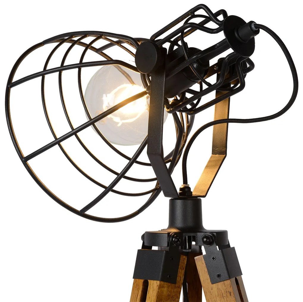 Lucide 45757/01/30 stojací lampa Joshua, černá, E27, 105cm