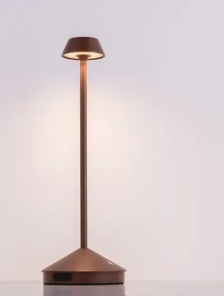 Venkovní stolní lampa Lumo hnědá