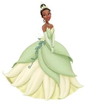 Samolepky Disney Princess. Obrázek Tiana. Princezna a žabák.