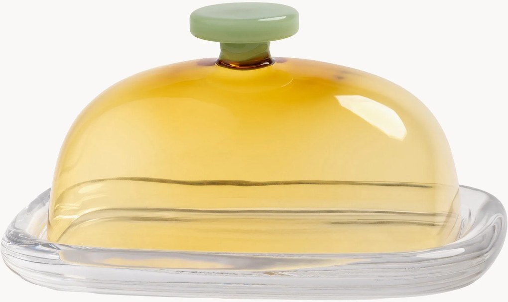 Ručně vyrobená máselnička z borosilikátového skla Cantine