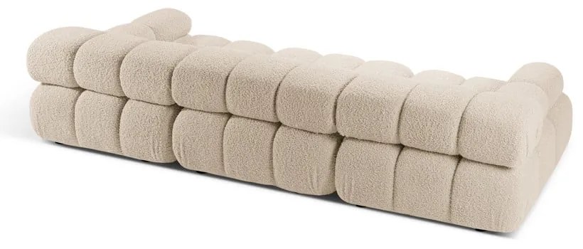Béžová modulární pohovka z textilie bouclé 282 cm Bellis – Micadoni Home