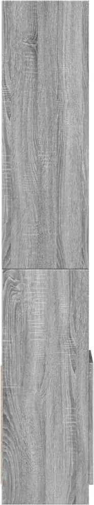 Skříň highboard šedá sonoma 92 x 33 x 180 cm kompozitní dřevo 3309623