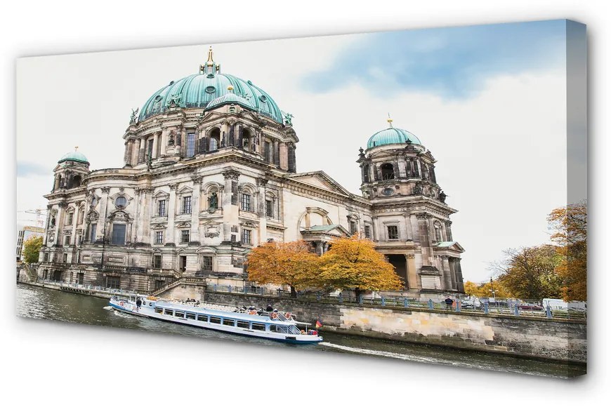 Obrazy na plátně Německo Berlin Cathedral River 140x70 cm