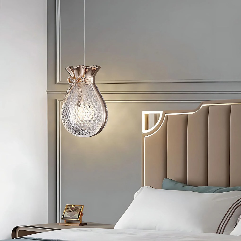 Toolight Toolight, závěsné stropní svítidlo 1xG9 LHJ107-1CP, světlé růžové zlato, OSW-50043