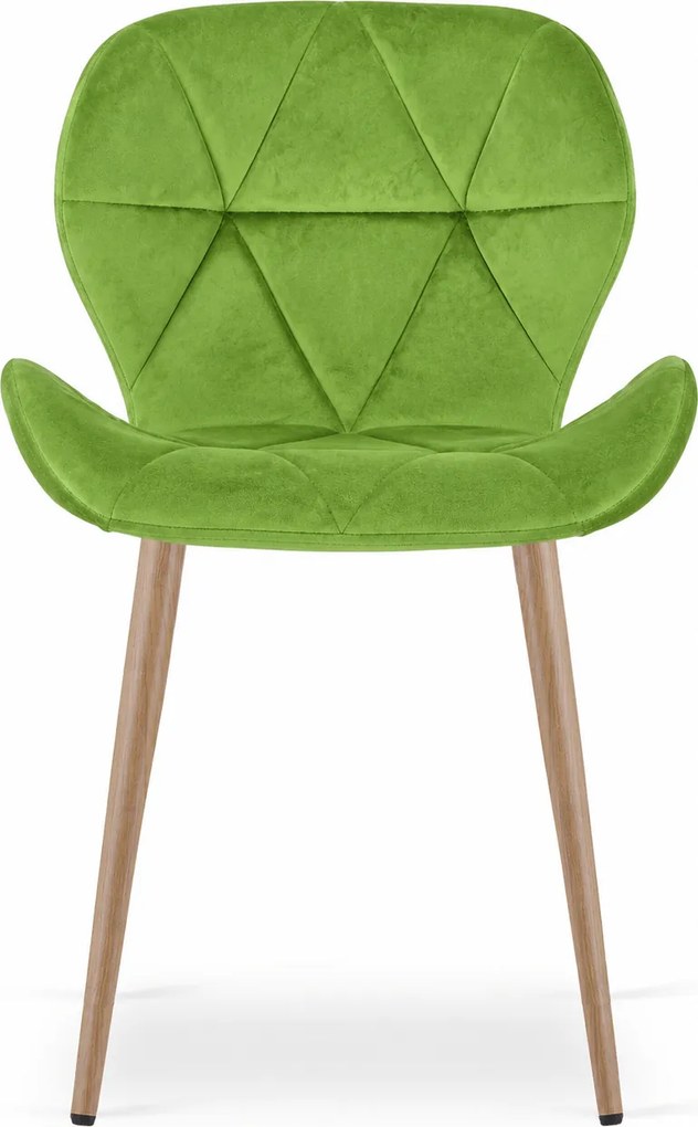 Jídelní židle MANGO VELVET, světle zelená