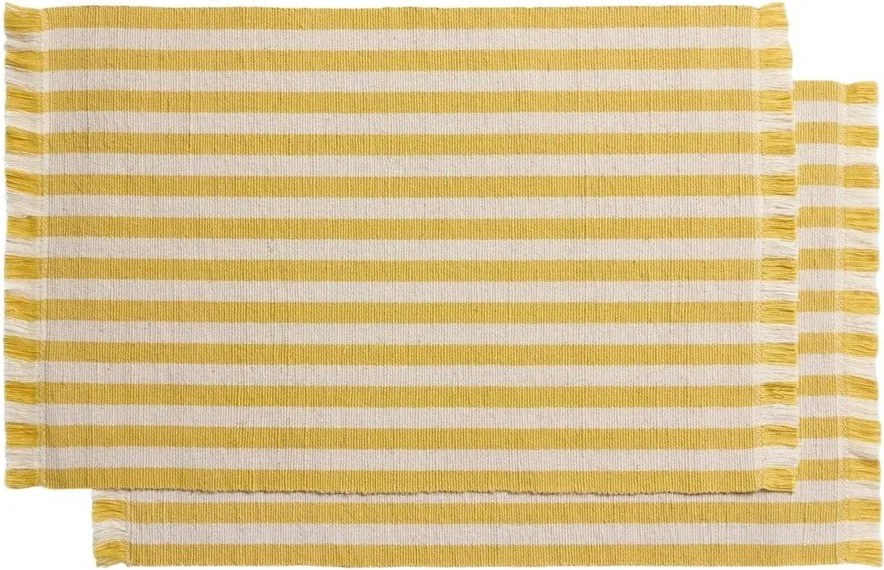 Látková/z juty prostírání v sadě 2 ks 35x50 cm Daltan – Kave Home