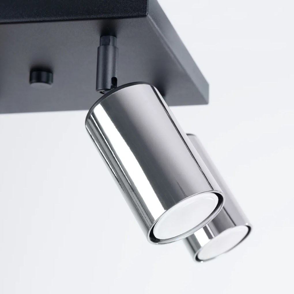 Sollux Lighting Stropní svítidlo WINX 4 Černá/chromové