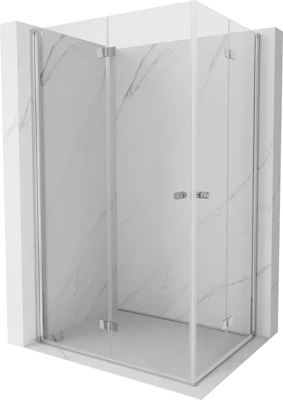 Mexen Mist-F Duo, skládací sprchový kout 120 x 95 cm, čiré sklo, chromový profil, 8A6-120L-095P-01-00