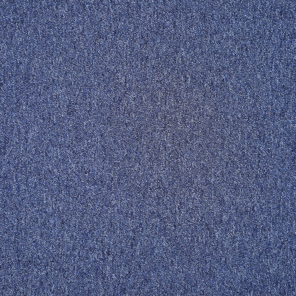 Condor Carpets, Metrážový koberec Classica 582, zátěžový, na míru, šíře 4m,5m, modrá, ab (mřížka), chodba / předsíň