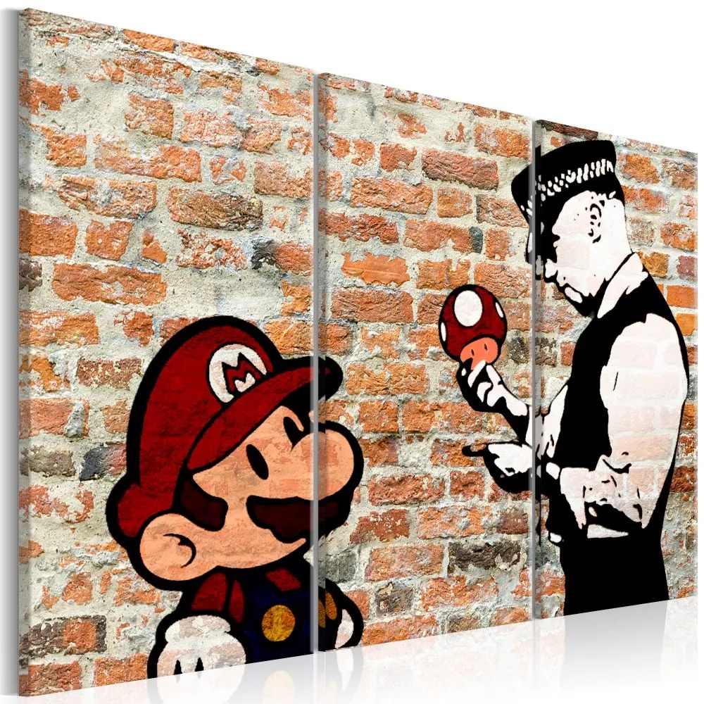Obraz na plátně Bimago - Caught Mario 120x80 cm