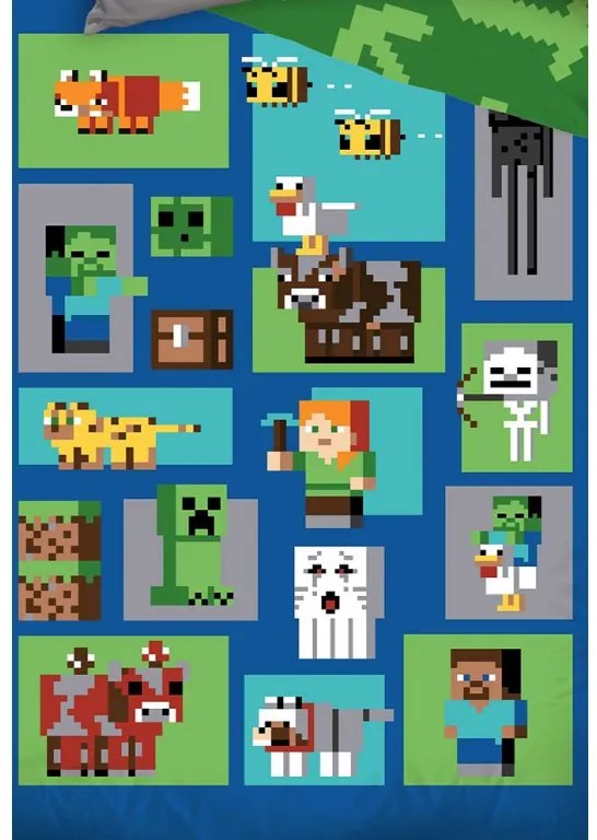 Dětské povlečení Minecraft Figure 140x200/70x90 cm