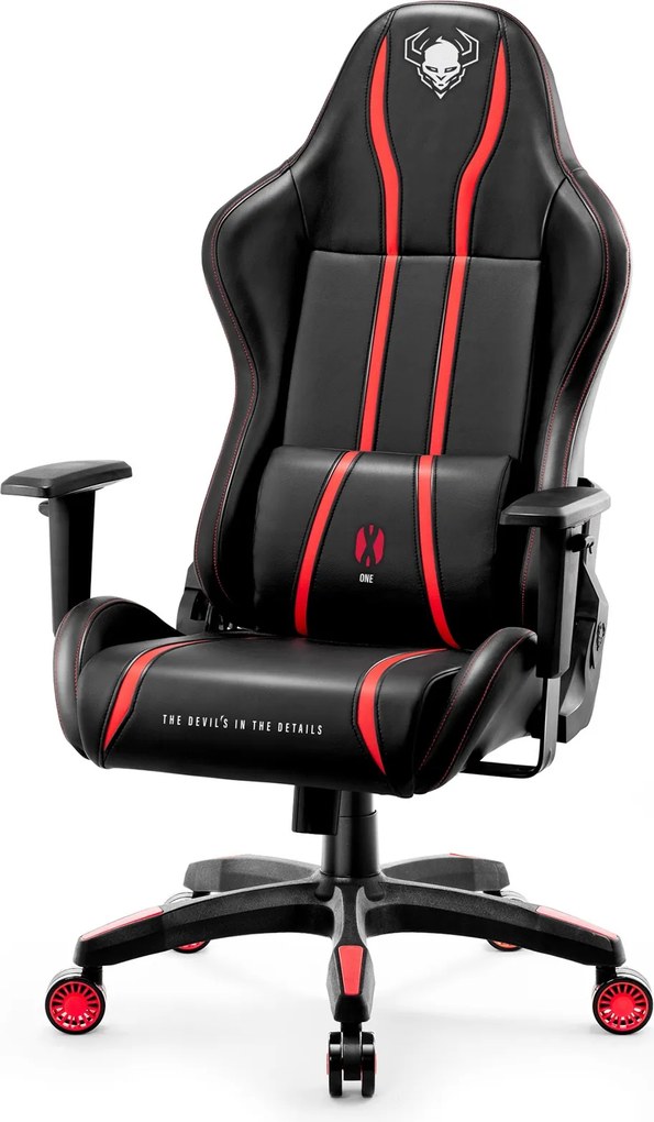 Herní křeslo z eko kůže Small Size, černý-červený: Diablo X-One 2.0