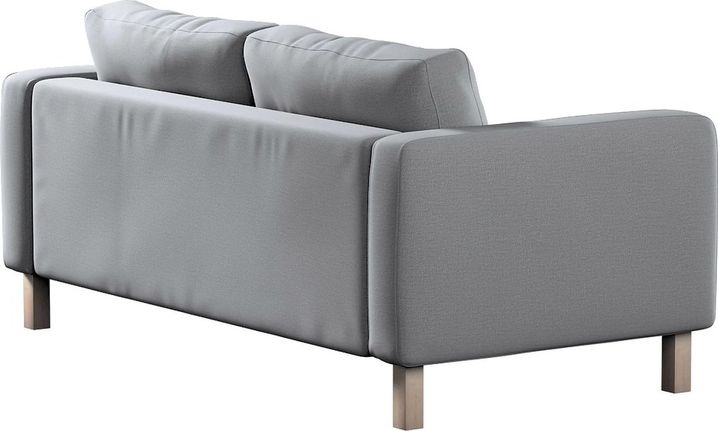Potah na pohovku IKEA  Karlstad 2-místná, nerozkládací, krátký barva šedá látka sametová