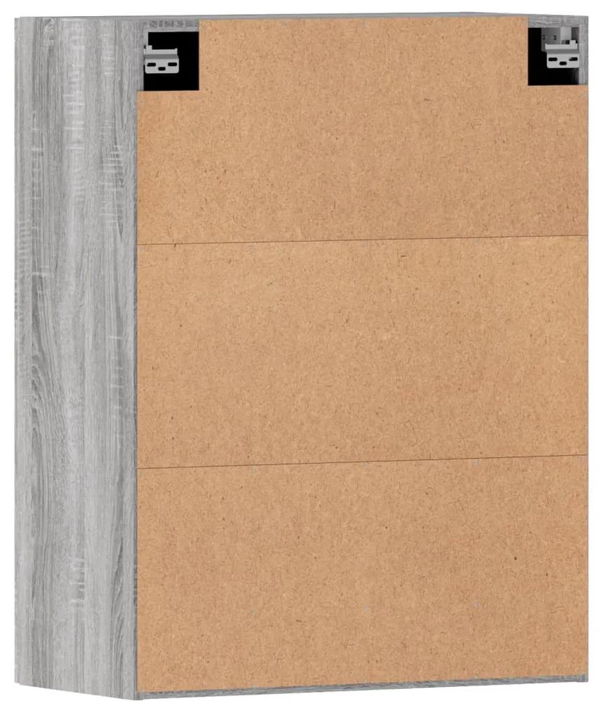 Nástěnné skříňky 2 ks šedé sonoma kompozitní dřevo,  3197879