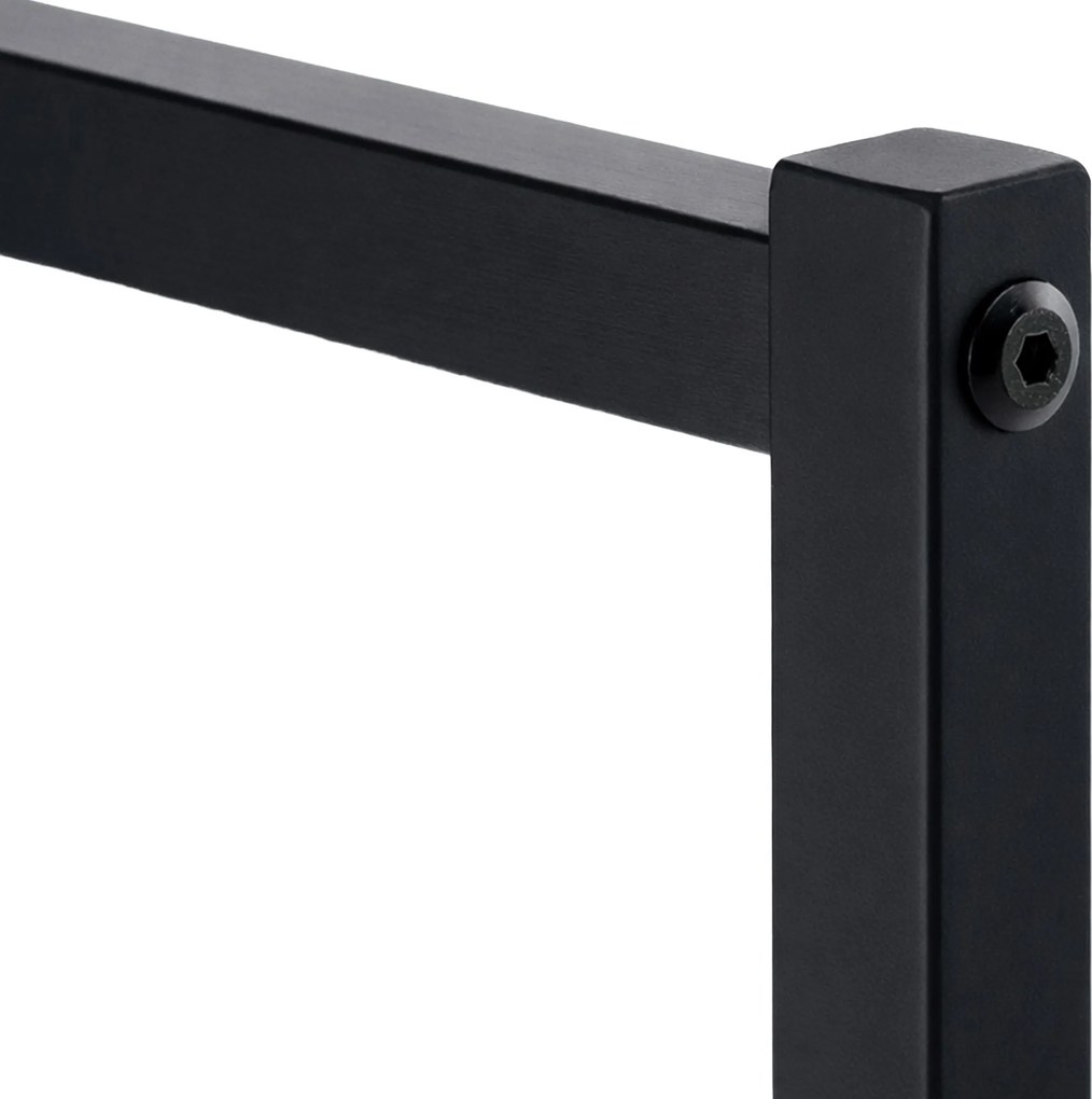 Stojan na oblečení Melva 150x38x120 – černá