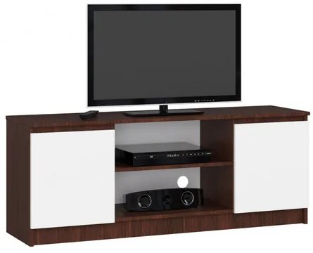 Komoda RTV K140 2D 1PCLP-wenge/bílá