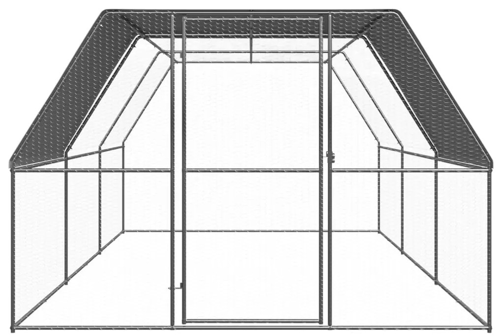 vidaXL Marketos Venkovní klec pro kuřata 3 x 6 x 2 m pozinkovaná ocel