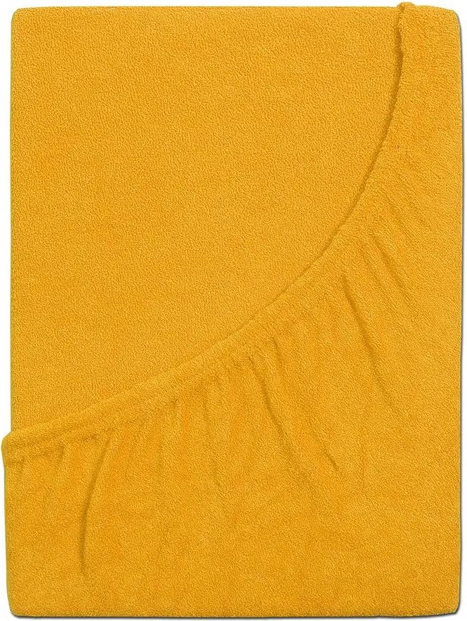 B.E.S. - Petrovice, s.r.o. Prostěradlo FROTÉ dětské - Sytá žlutá 70 x 140