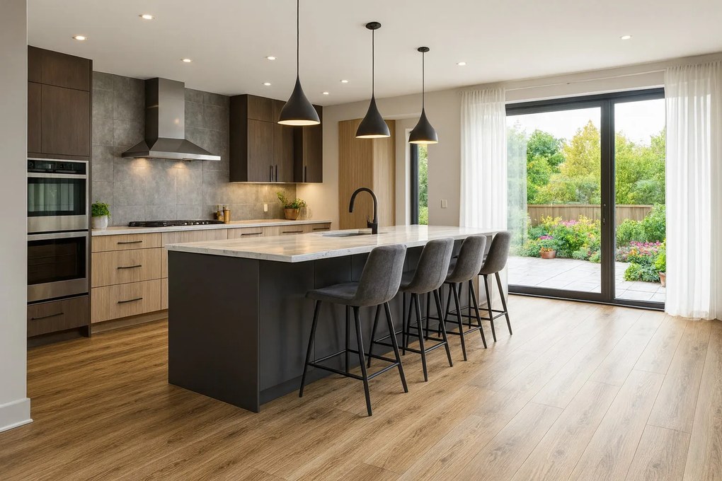 Beauflor, PVC podlaha - lino Blacktex Columbian Oak 649M - dub, na míru, šíře 3m,4m, hnědá, filc, chodba / předsíň