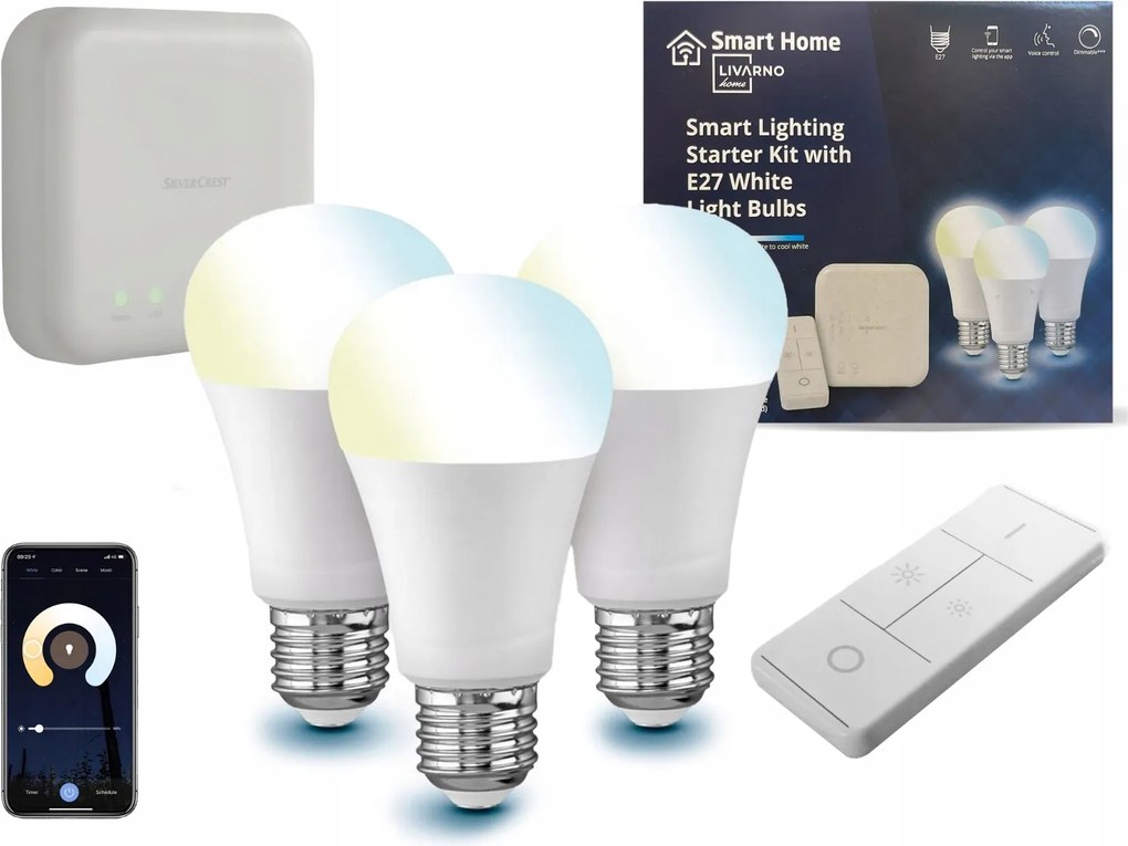 Žárovka Smart Led home Livarno Zigbee žárovky hotová sada s modulem