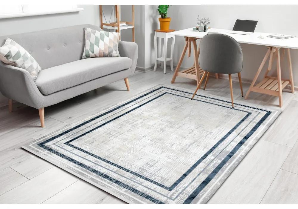 Kusový koberec Monesa modrokrémový 240x330cm