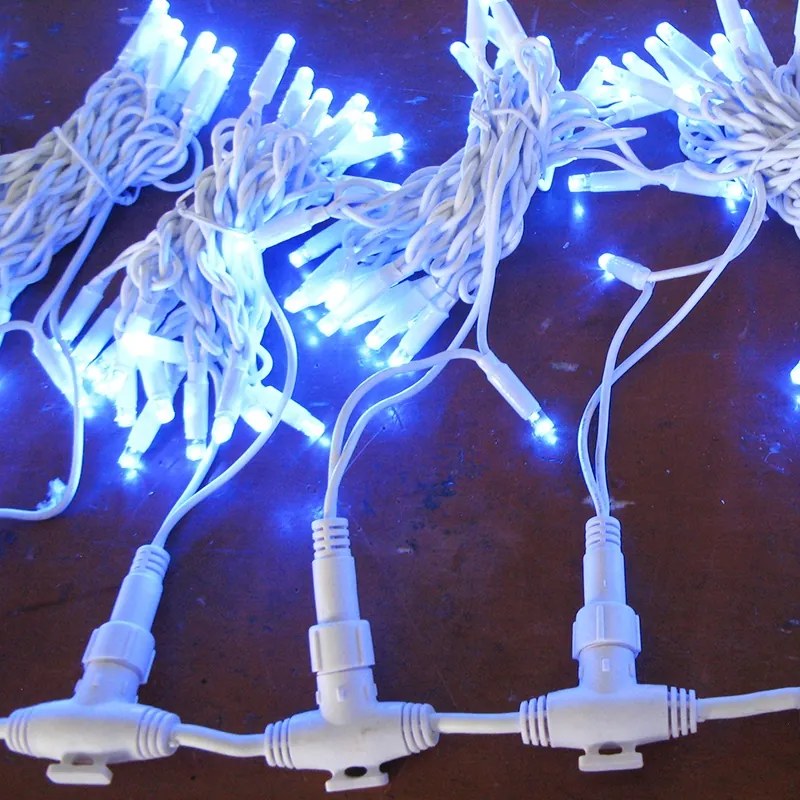 Vánoční světýlka LED záclona FLASH modrá 500 LED