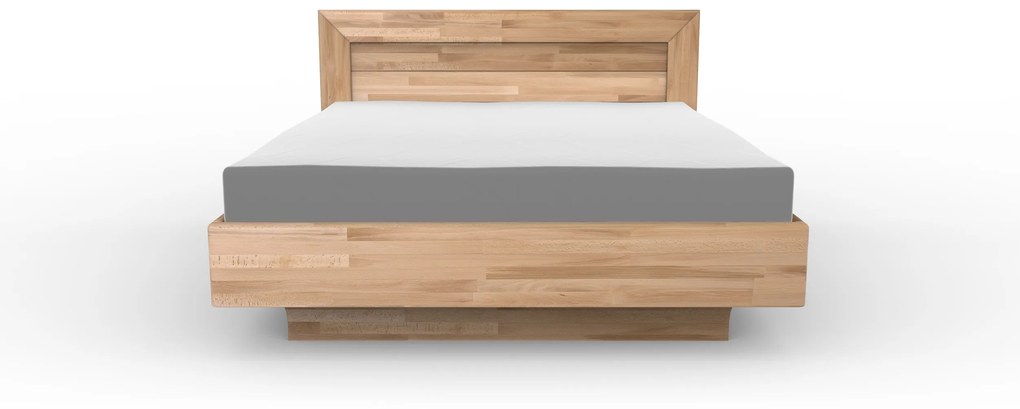 Masivní postel MARS - Solwo Design Dřevo a odstín oleje: BUK Cink - Olej odstín BO102, Rozměr spací plochy: 200x200