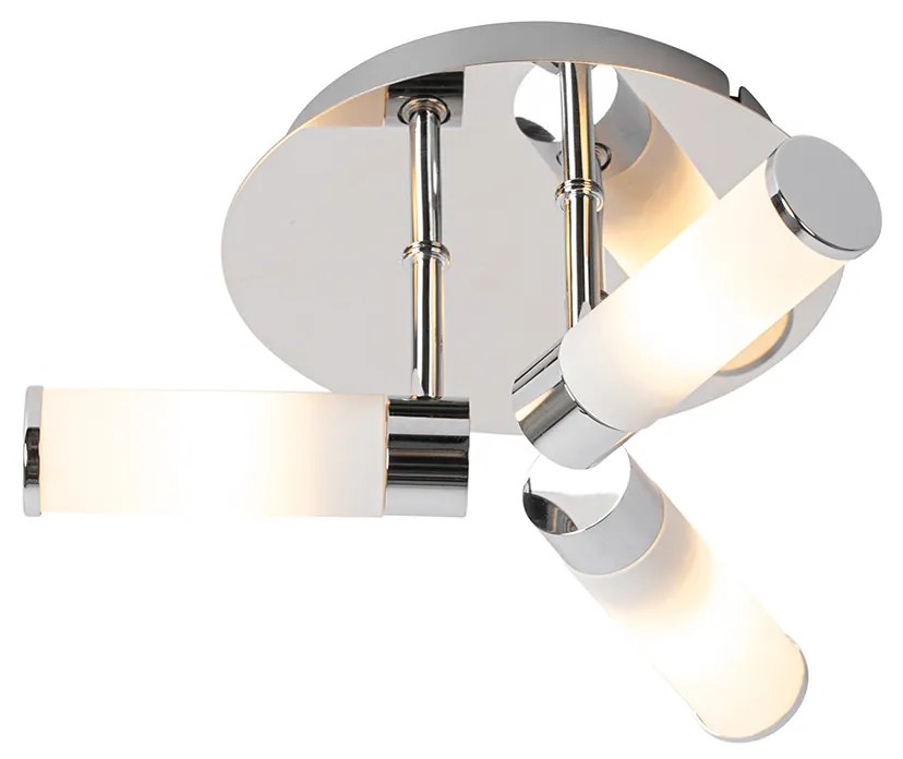 Moderní stropní svítidlo do koupelny chrom 3-světlo IP44 - Bath