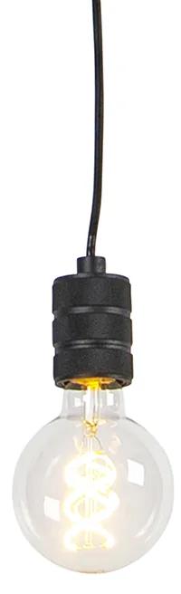 Závěsná lampa černá 1-světlo - Cavalux