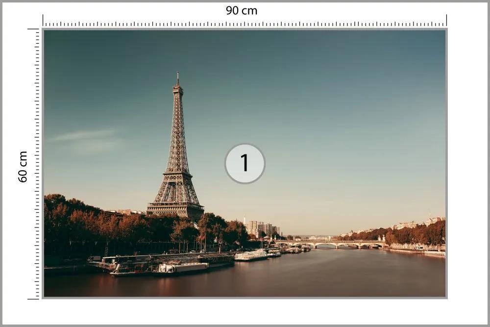Fototapeta Paříž Eiffelova Věž Strukturální vinyl 520x318