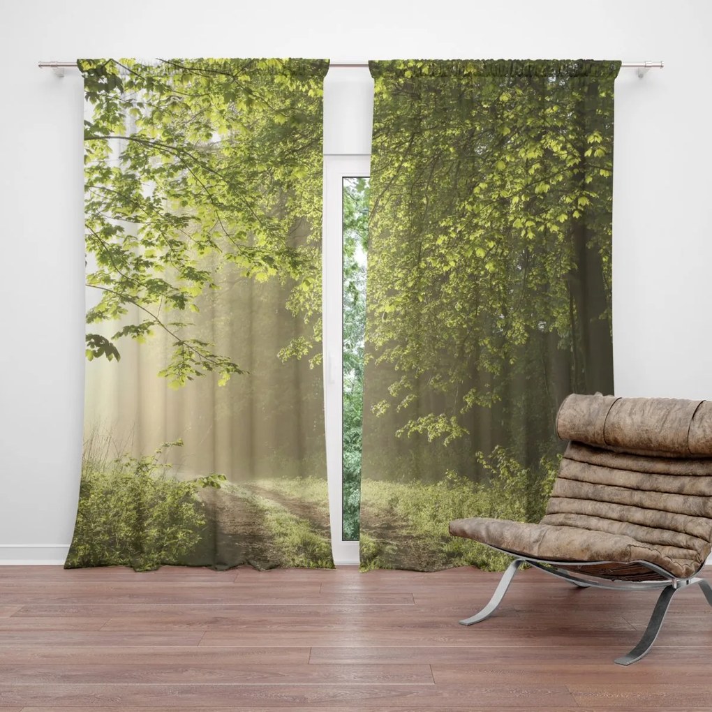 Sablio Závěs Lesní cesta: 2ks 140x250cm