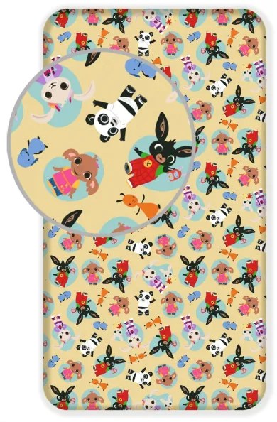 Jerry Fabrics Prostěradlo Králíček Bing 051 90x200x25 cm