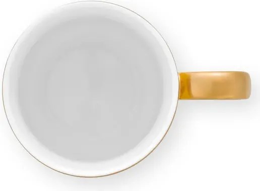 Pip Studio Pip Chique hrnek 345ml, žlutý (porcelánový hrnek 345 ml)