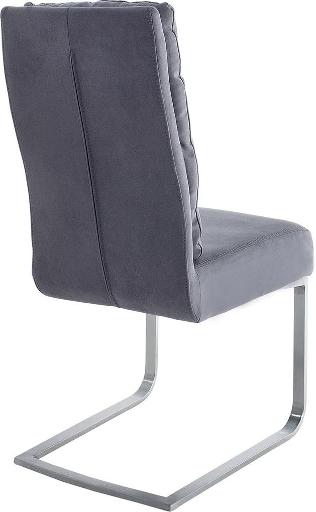 Konferenční židle Doni, vintage šedá